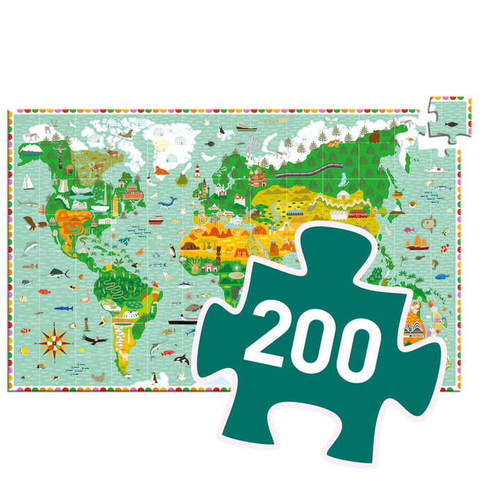 World Monuments Puzzle + Booklet 200pc – Send A Toy